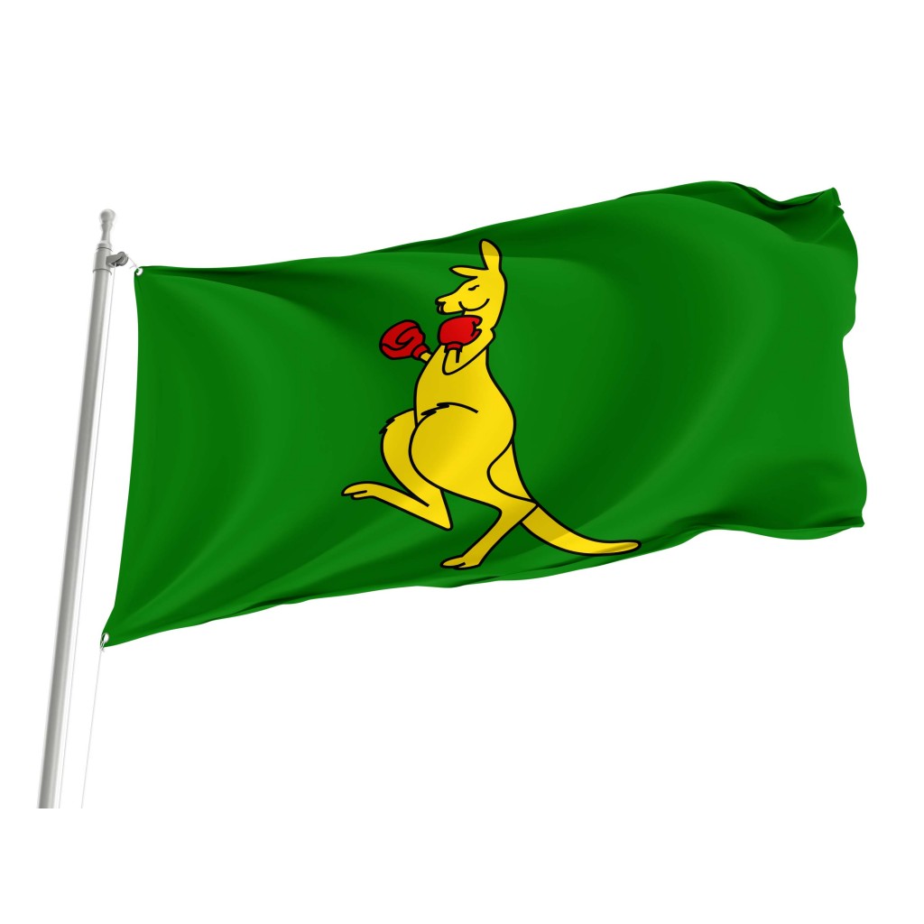 Boxing Kangaroo Flag for Indoor & Outdoor Use - Durable & UV-Safe flag