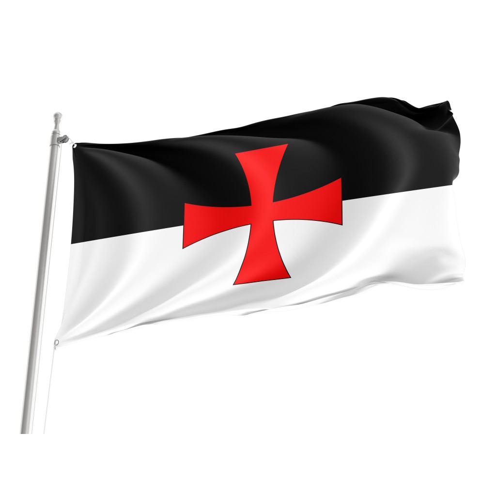 Knights Templar Battle Flag for Indoor & Outdoor Use - Durable & UV ...