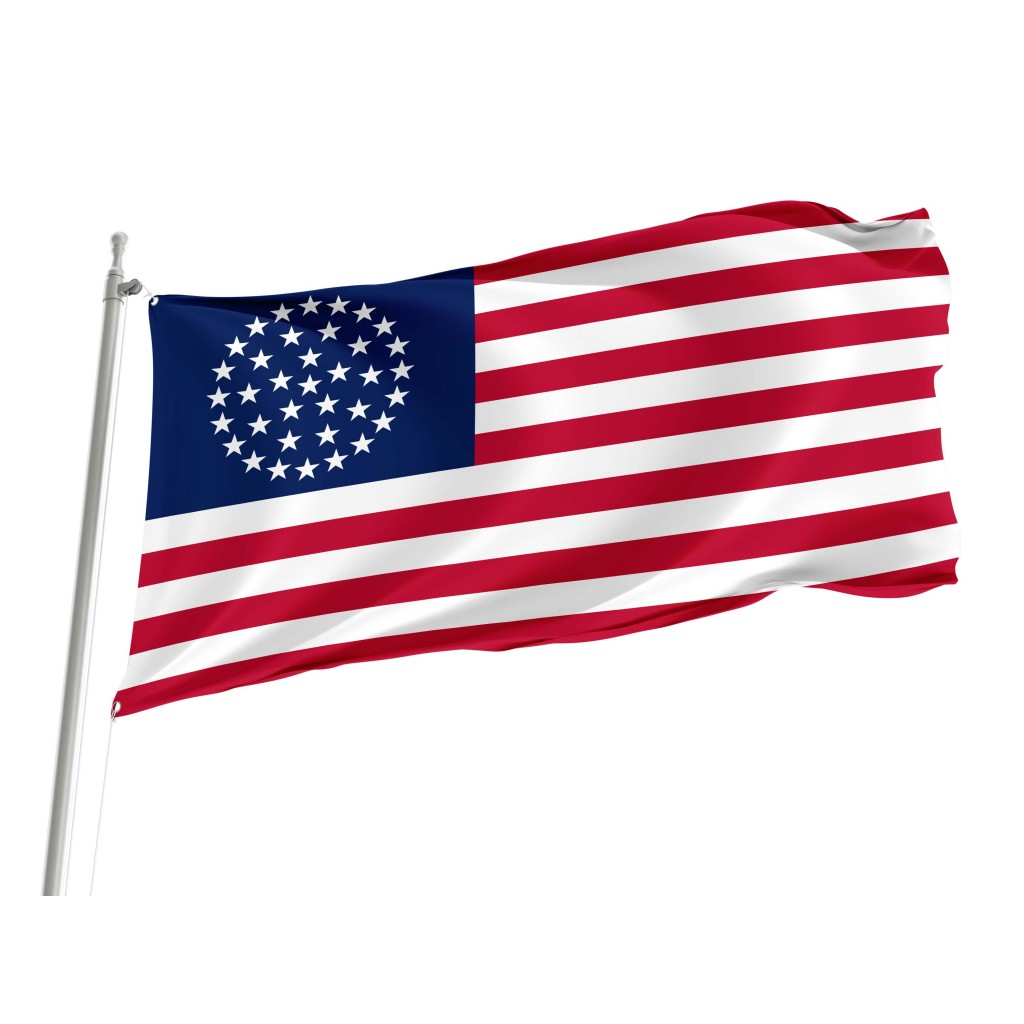 Wagon Wheel (1865-1867) Flag for Indoor & Outdoor Use - Durable & UV ...