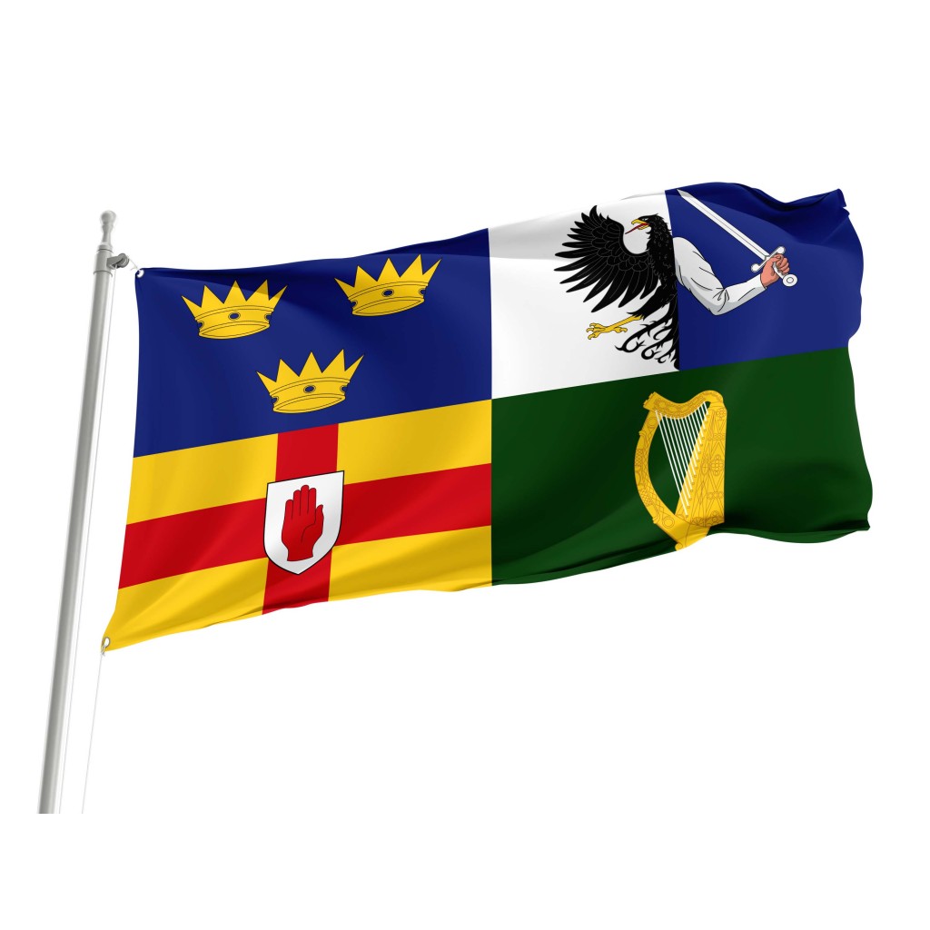 Four Provinces of Ireland Flag for Indoor & Outdoor Use - Durable & UV ...
