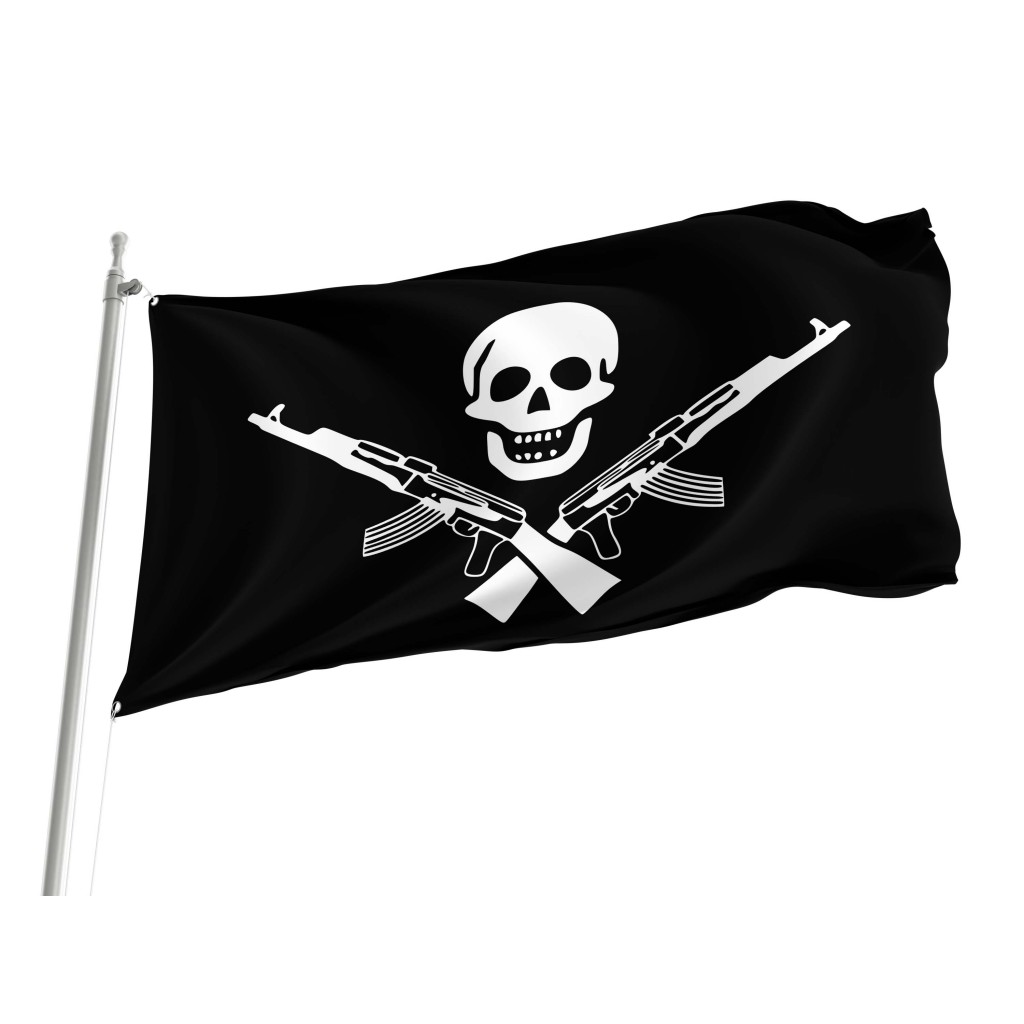 Somali pirates Jolly Roger Flag for Indoor & Outdoor Use - Durable & UV ...