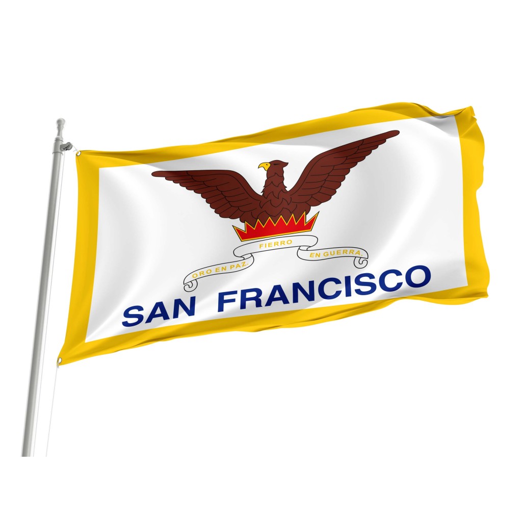San Francisco City and County Flag for Indoor & Outdoor Use - Durable ...