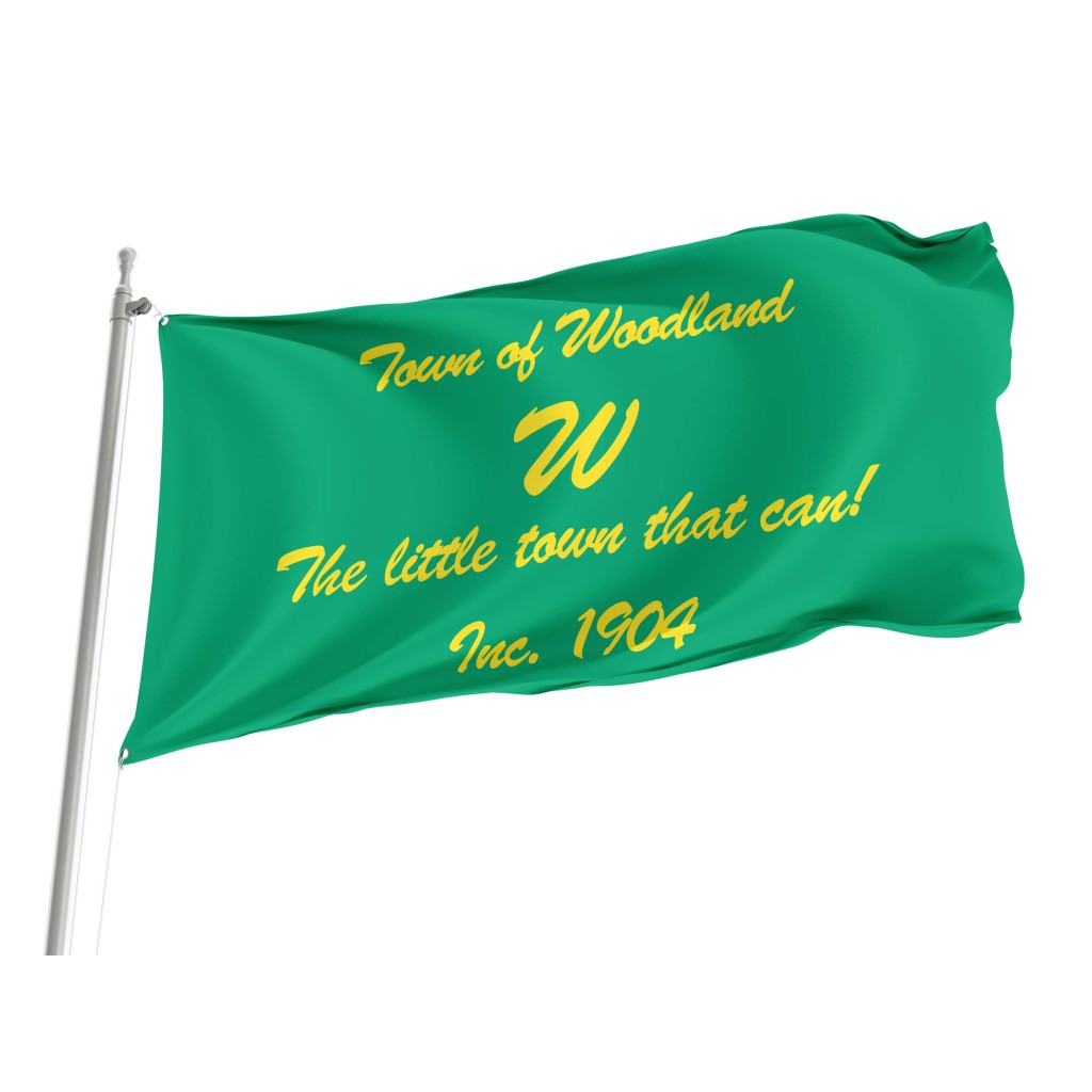 Woodland (1984-2018) Flag for Indoor & Outdoor Use - Durable & UV-Safe flag