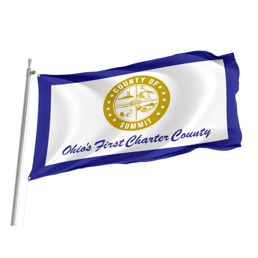 Summit County, Ohio Flag for Indoor & Outdoor Use - Durable & UV-Safe flag
