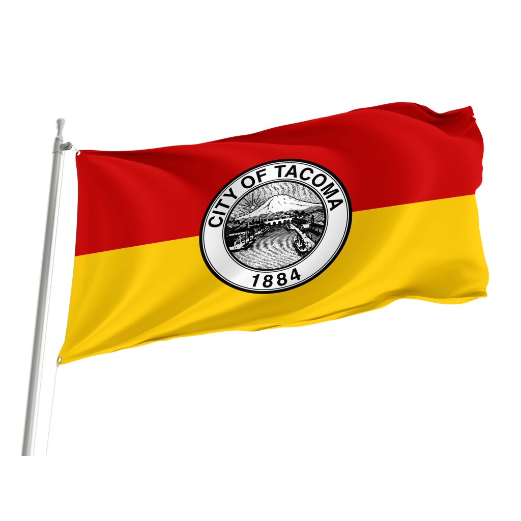 Tacoma 1931-1972, Washington Flag for Indoor & Outdoor Use - Durable ...