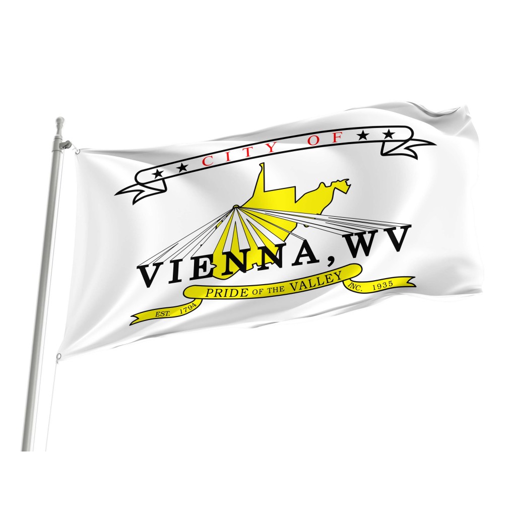 Vienna, West Virginia Flag for Indoor & Outdoor Use - Durable & UV-Safe ...